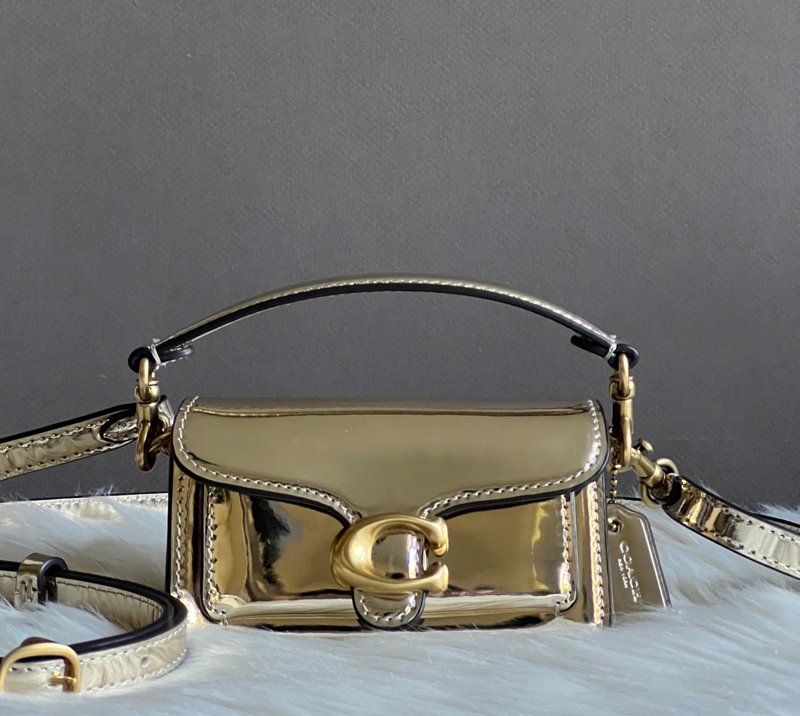 Coach Tabby 12 in Metallic – Club de Mode